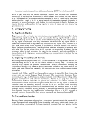 Summarization of Software Artifacts : A Review | PDF