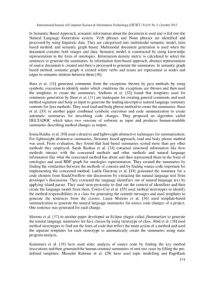 Summarization of Software Artifacts : A Review | PDF