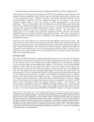 ARCHITECTURE AND DESIGN OF MICROKNOWLEDGE AND MICRO-MEDICAL PROCESSING ...