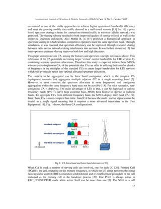 PERFORMANCE ANALYSIS OF CARRIER AGGREGATION FOR VARIOUS MOBILE NETWORK IMPLEMENTATIONS SCENARIO ...