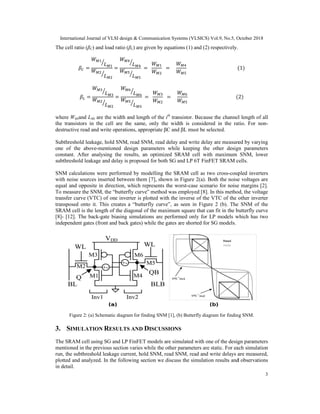 STATIC NOISE MARGIN OPTIMIZED 11NM SHORTED-GATE AND INDEPENDENT-GATE LOW POWER 6T FINFET SRAM ...