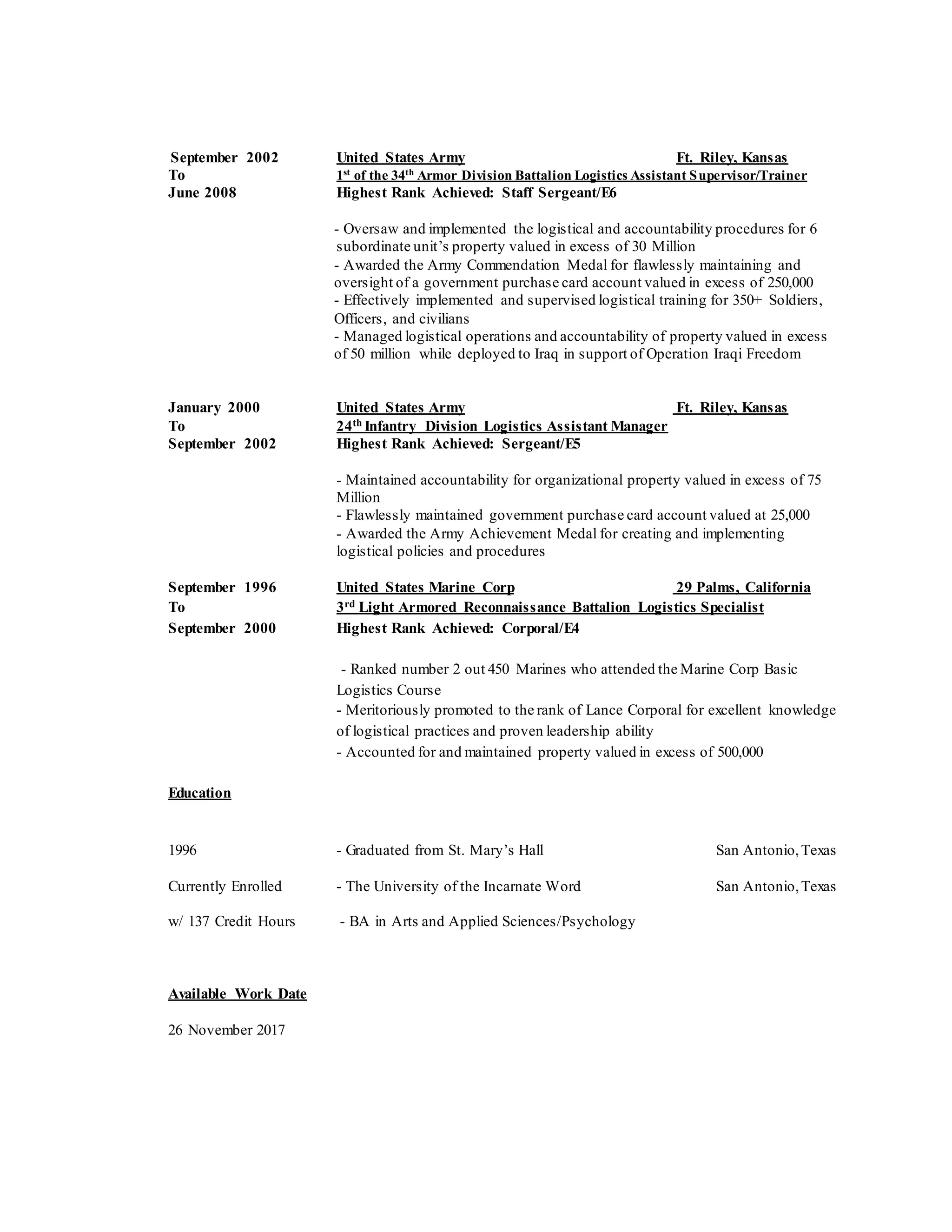 Final Resume Aug 2016 | PDF