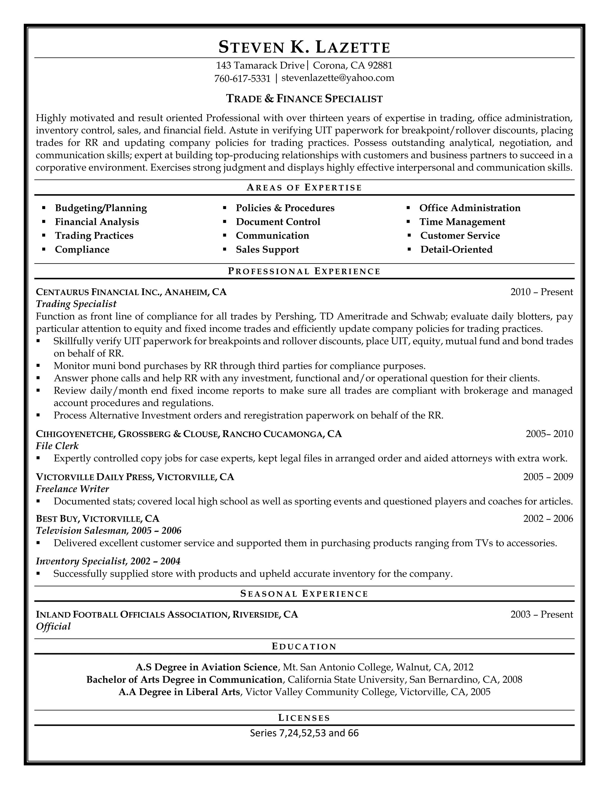 Steven K. Lazette | PDF