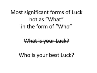 LUCK | PPTX