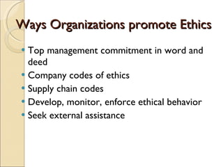 Ethics in the workplace | PPT