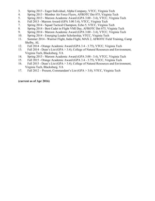 JBPreiss bio | DOC | College Education | Education