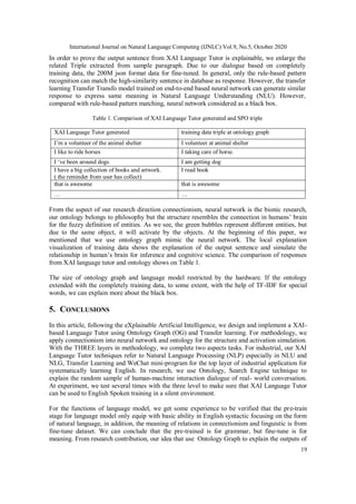 XAI LANGUAGE TUTOR - A XAI-BASED LANGUAGE LEARNING CHATBOT USING ONTOLOGY AND TRANSFER LEARNING ...