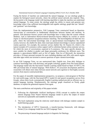 XAI LANGUAGE TUTOR - A XAI-BASED LANGUAGE LEARNING CHATBOT USING ONTOLOGY AND TRANSFER LEARNING ...