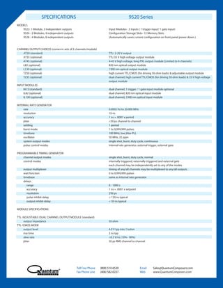 9520 pulse generator datasheet | PDF