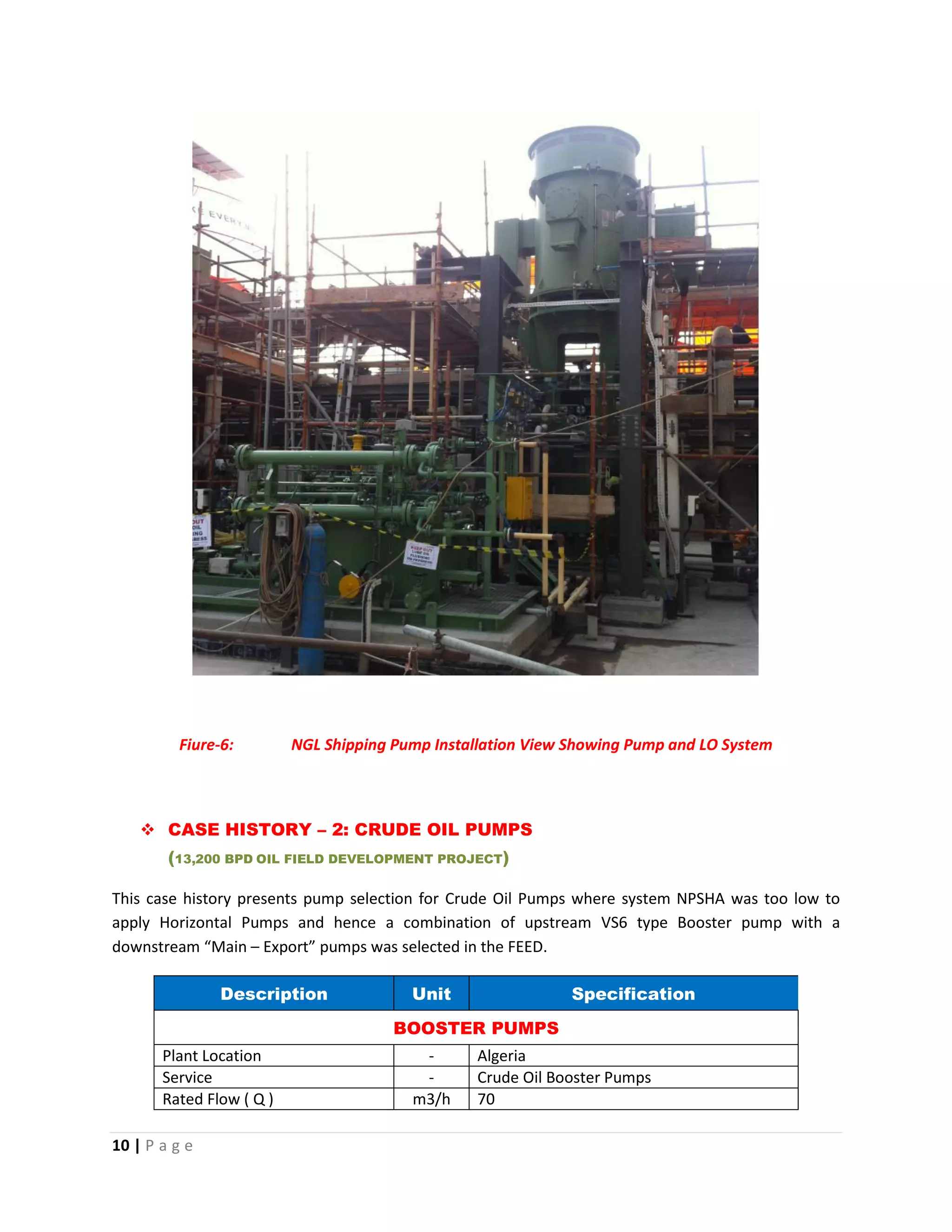 LOW NPSH & CASES OF VERTICAL BARREL (VS6) TYPE PUMP SELECTION | PDF