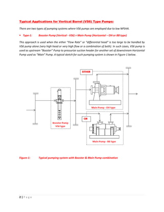 LOW NPSH & CASES OF VERTICAL BARREL (VS6) TYPE PUMP SELECTION | PDF