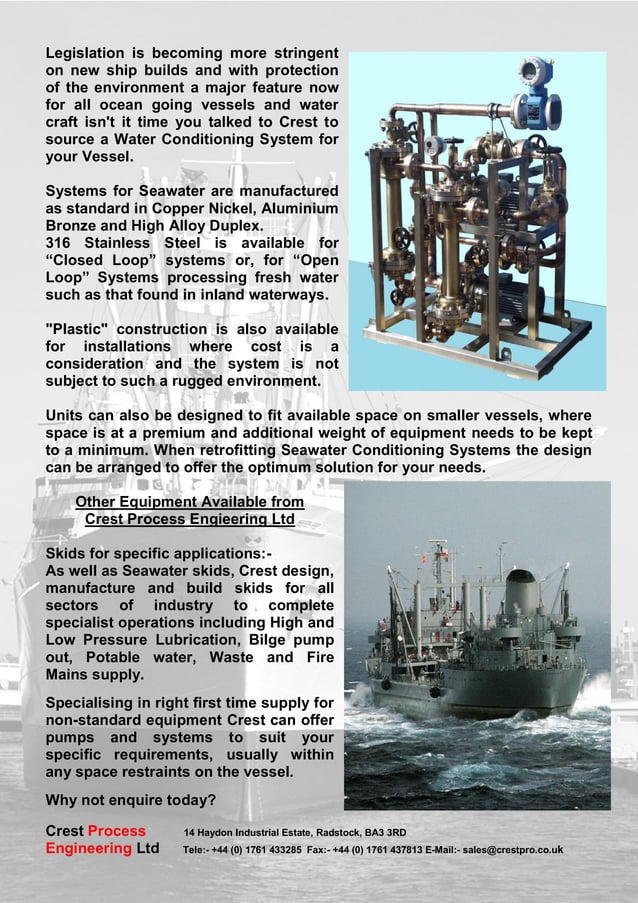 Seawater systems flyer-4 | PDF | Science