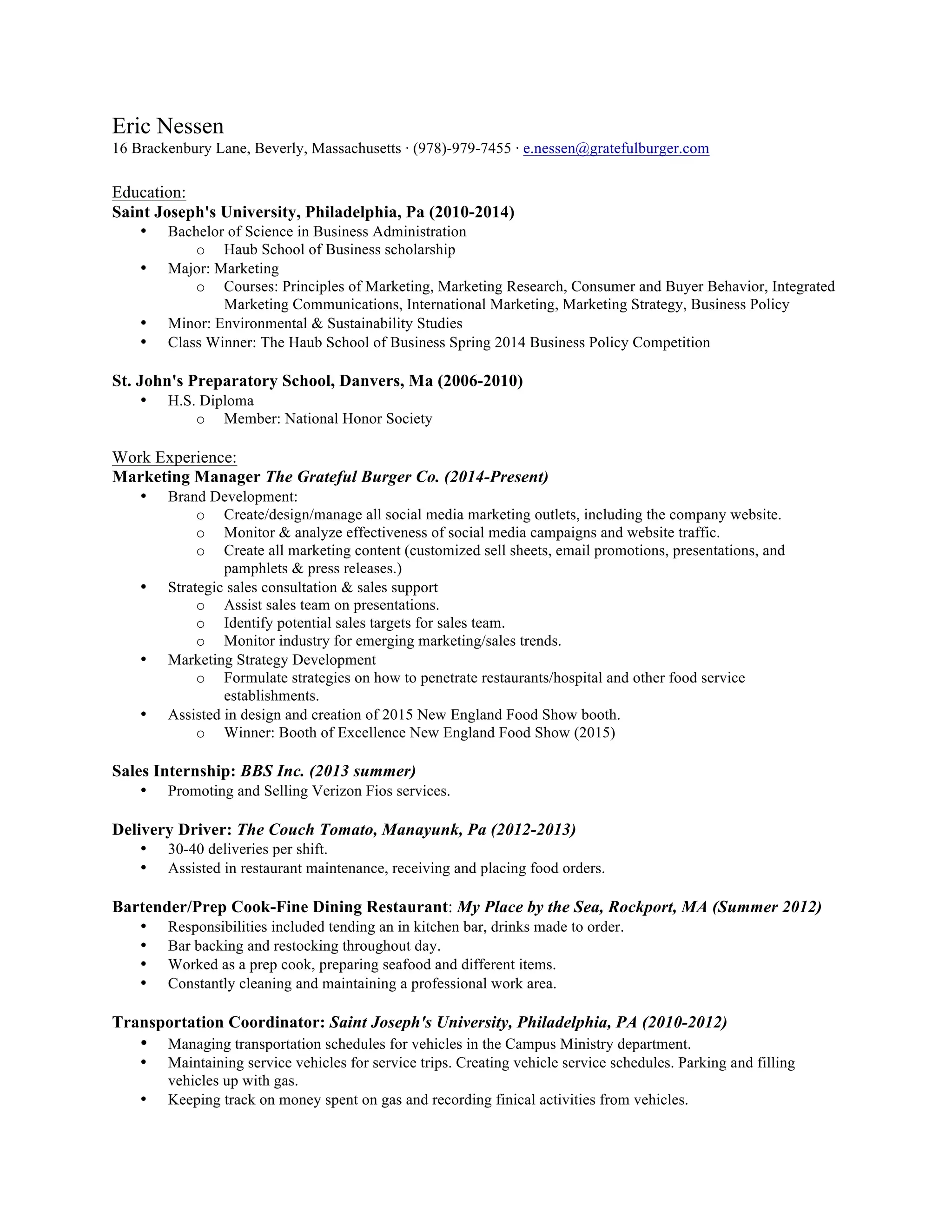 Resume Updated 1A | PDF