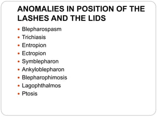 952_Lid_disorder_lecture_new.ppt | Eye and Vision Conditions | Diseases ...