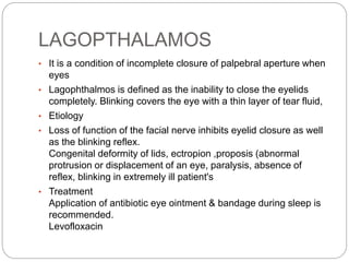 952_Lid_disorder_lecture_new.ppt | Eye and Vision Conditions | Diseases ...