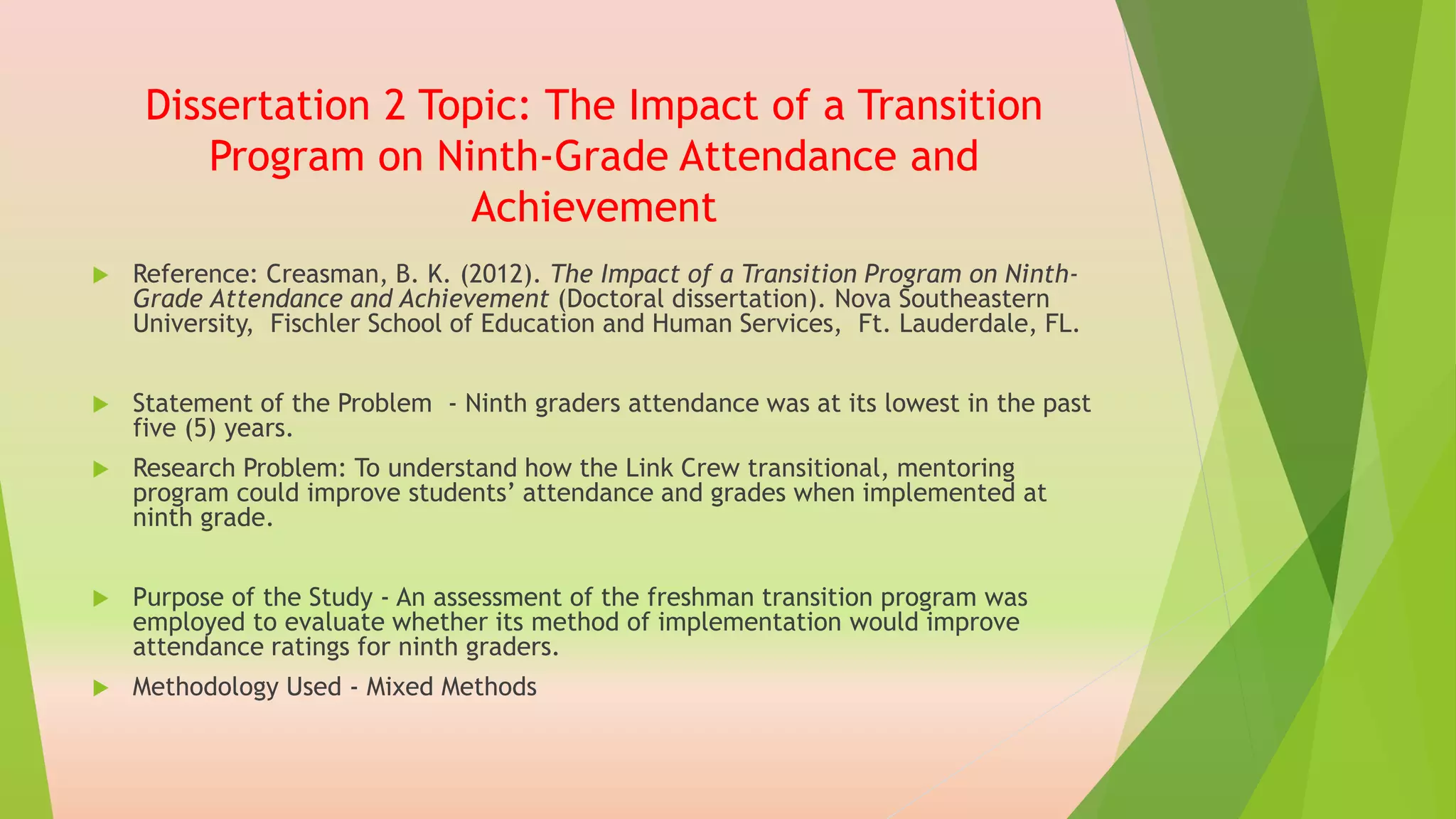 Dissertation Analysis | PPT