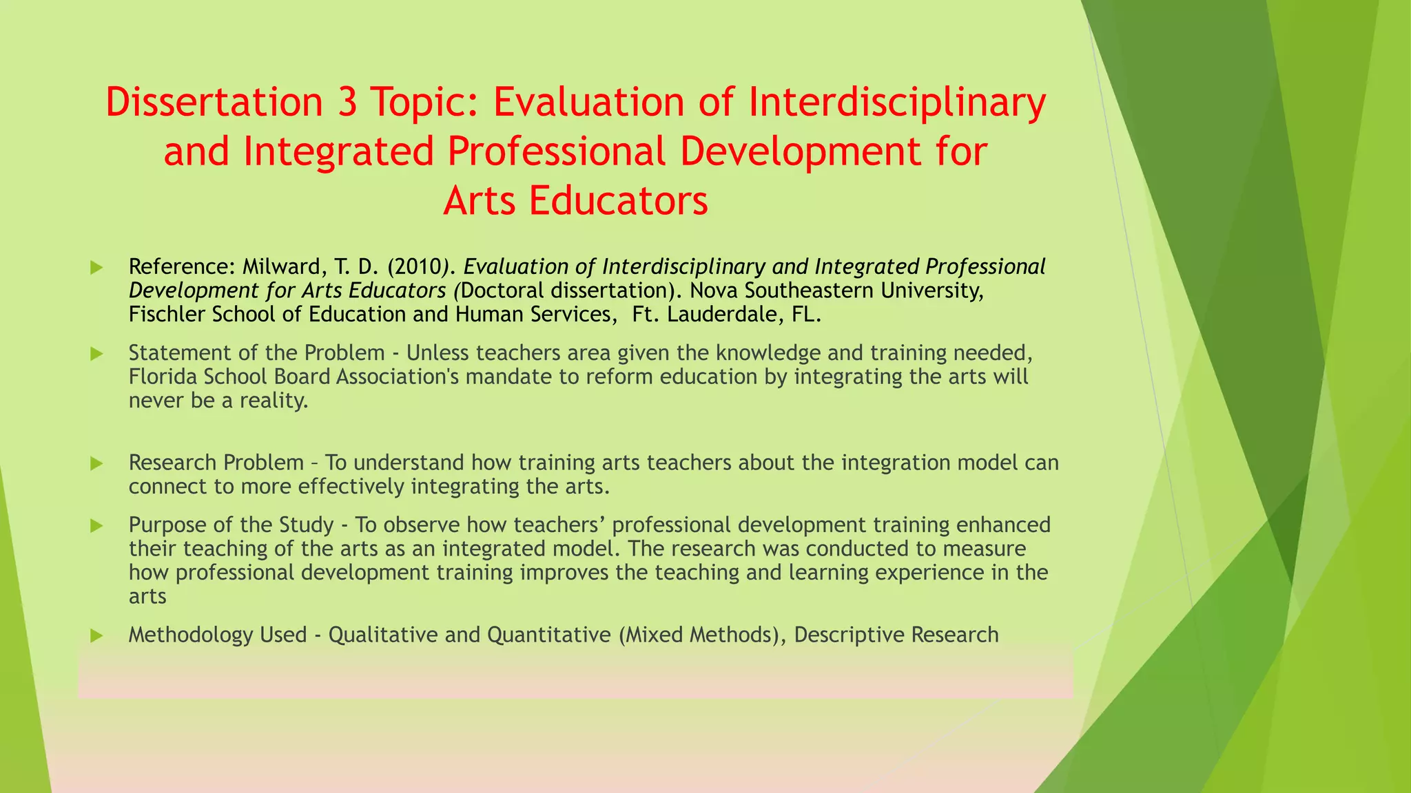 Dissertation Analysis | PPT