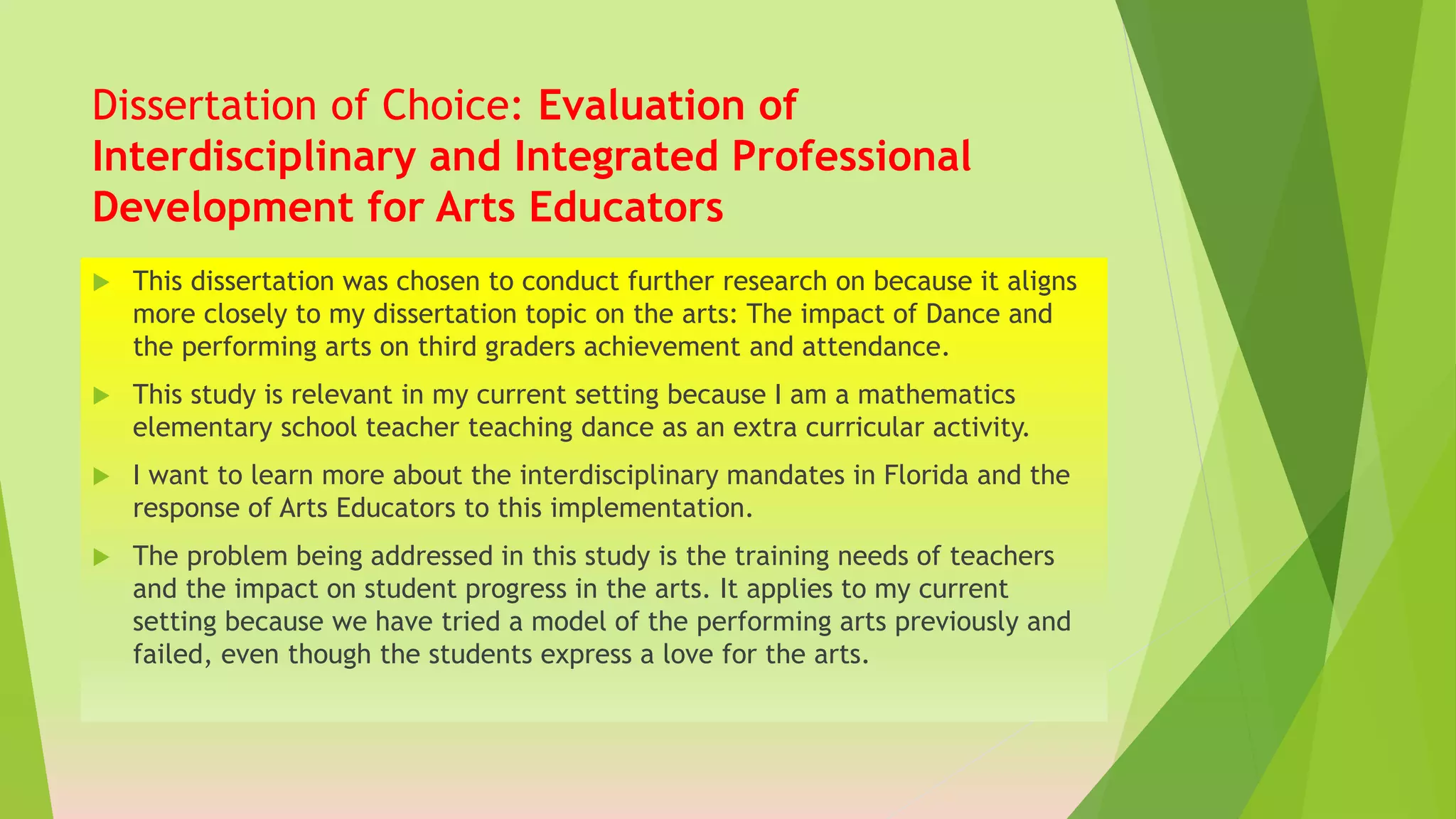 Dissertation Analysis | PPT