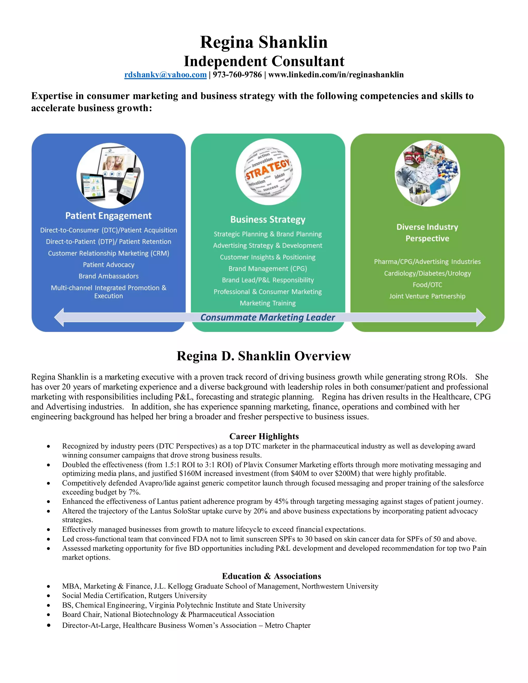 Regina Shanklin Consulting Brief - Gen | PDF