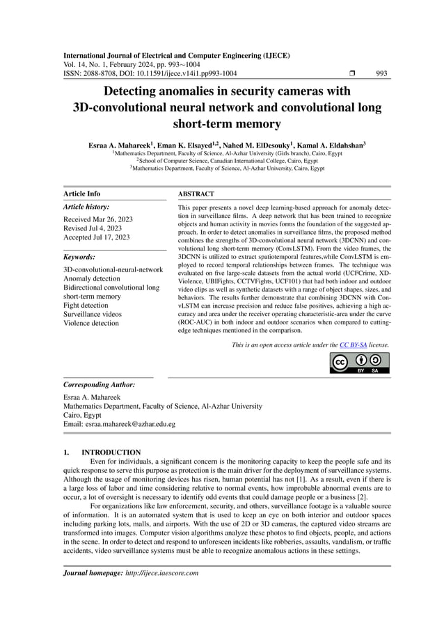 Detecting Anomalies In Security Cameras With 3d Convolutional Neural
