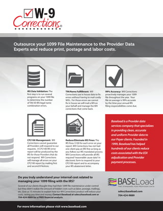 1099 Maintenance | PDF