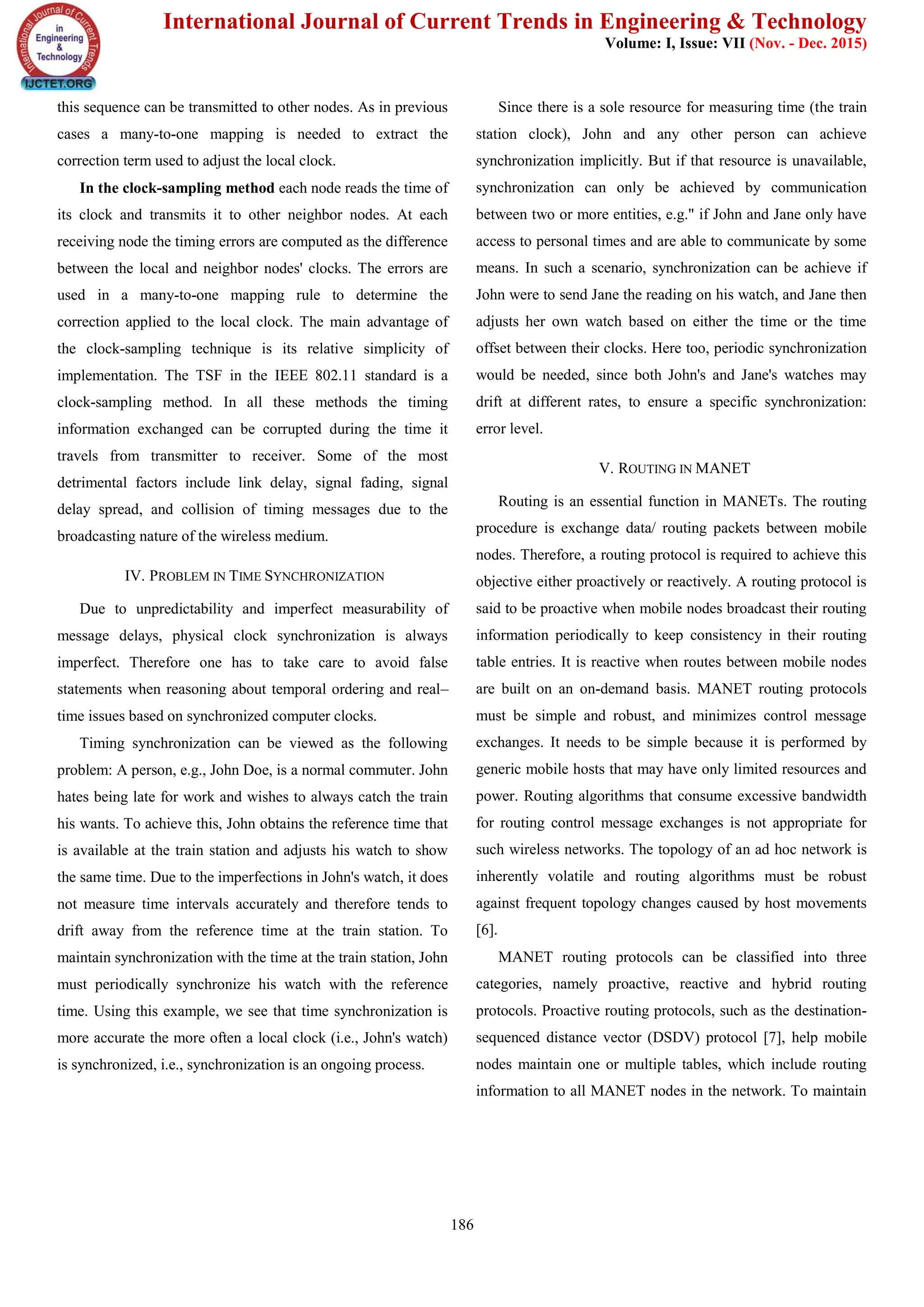 Investigation of Clock Synchronization Techniques and its Performance ...