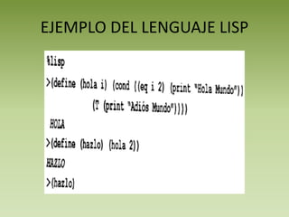 Lenguaje Lisp | PDF