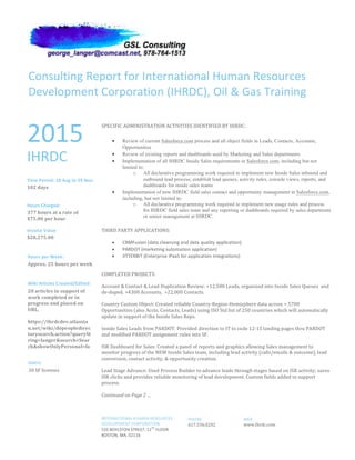 IHRDC consulting report PDF | PDF