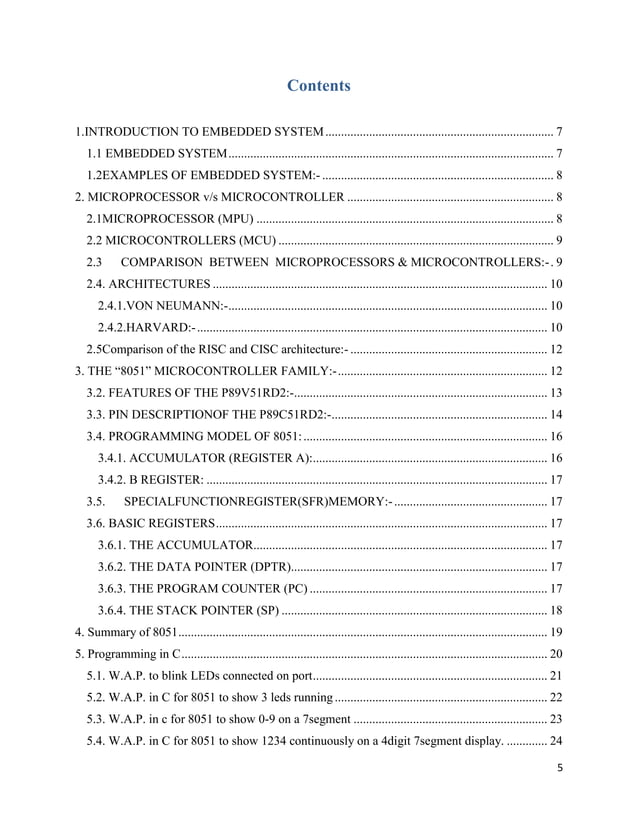 Embedded Systems Training Report | PDF | Programming Languages | Computing