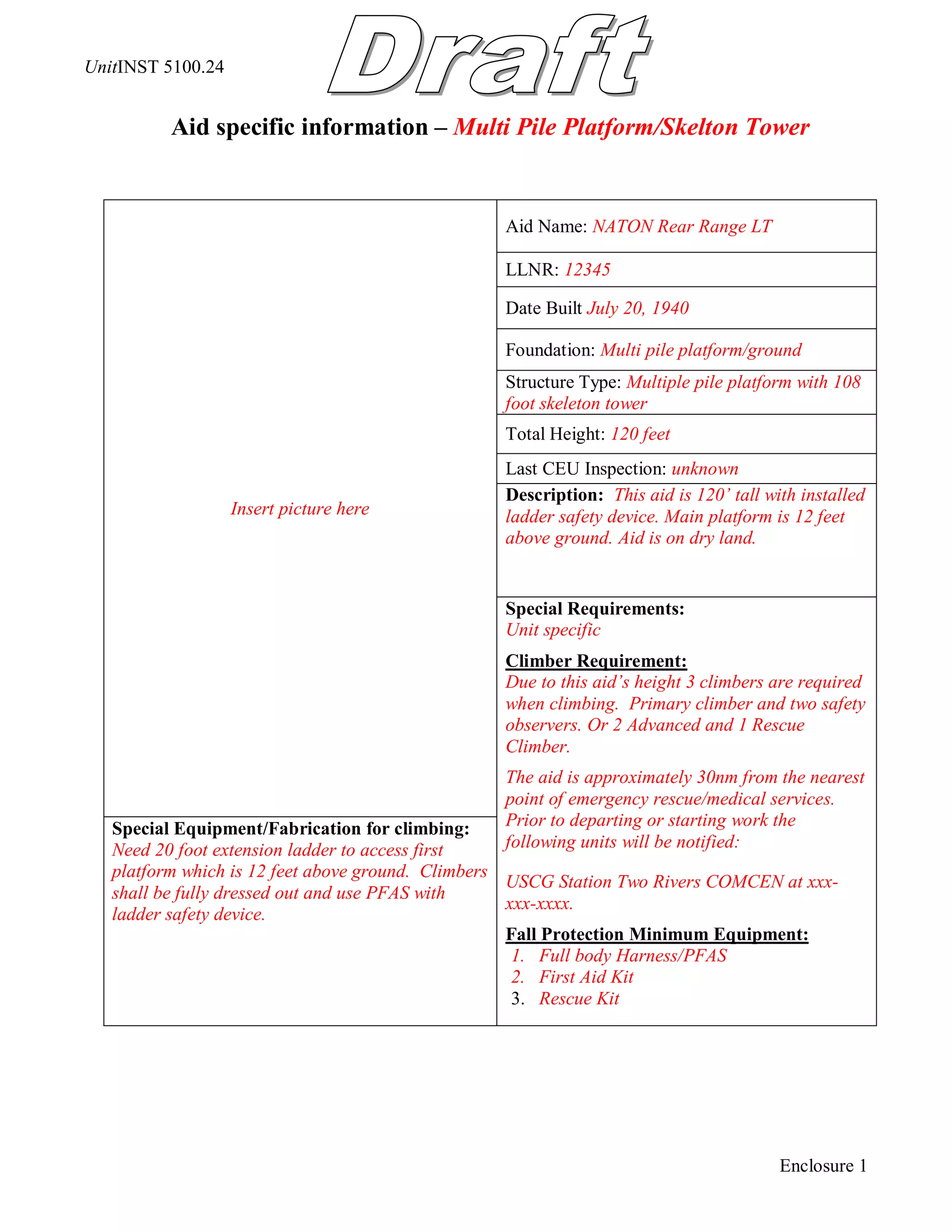 Fall Protection Plan Example Template | PDF