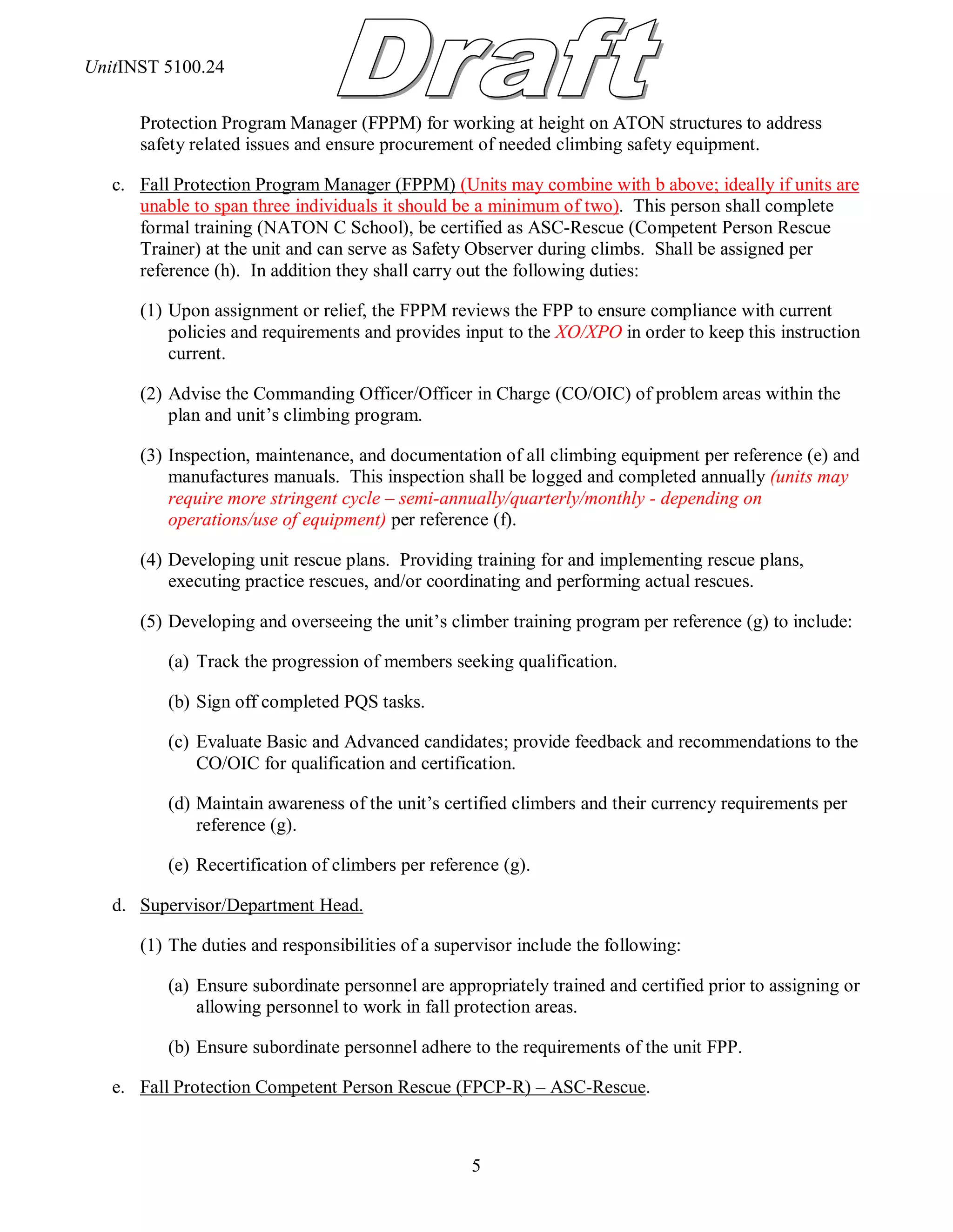 Fall Protection Plan Example Template | PDF