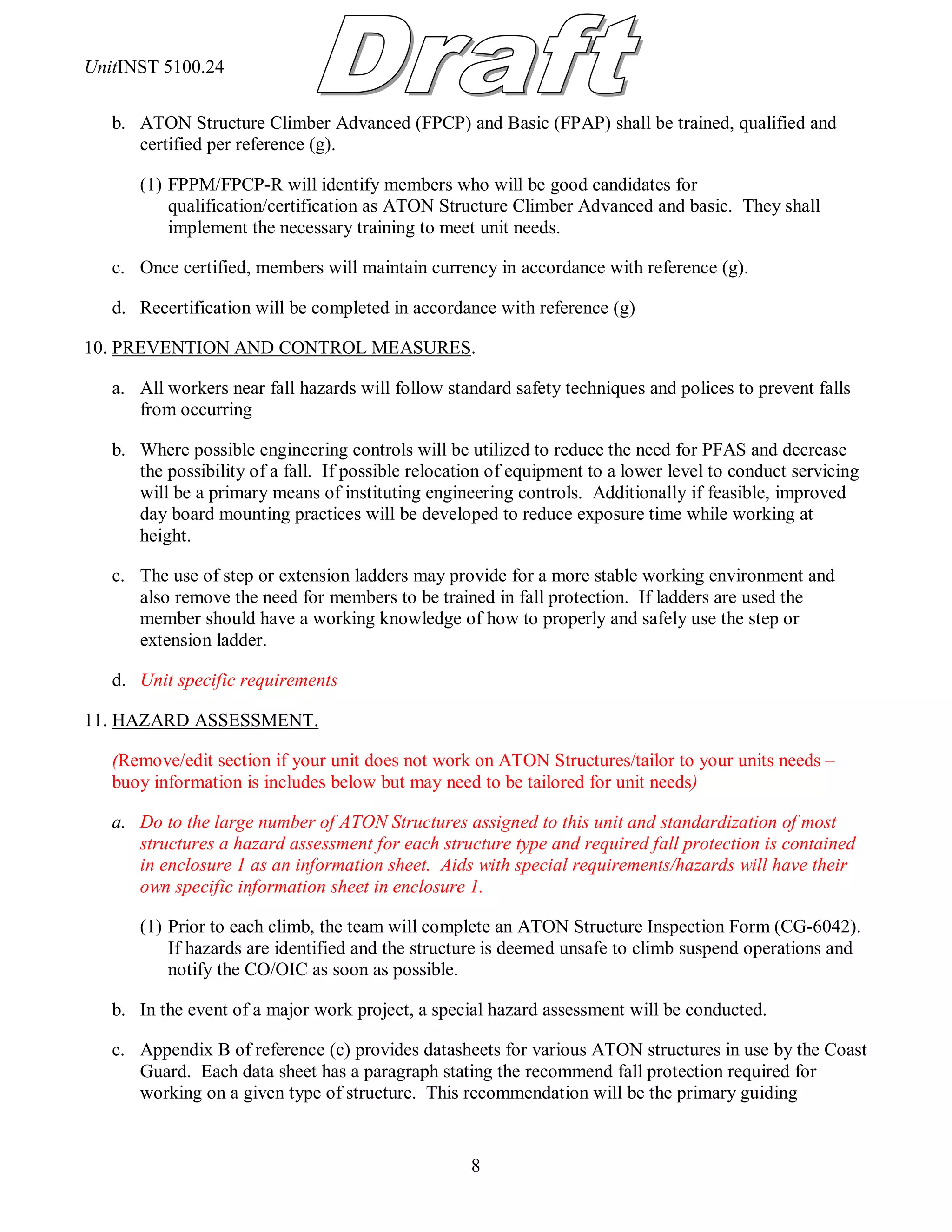 Fall Protection Plan Example Template | PDF