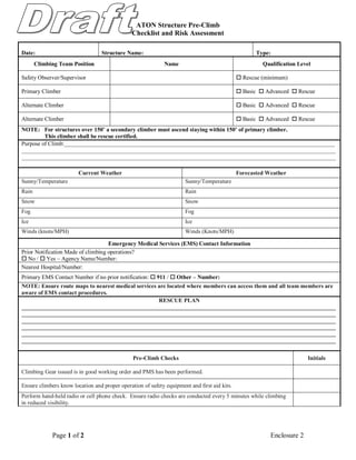 Fall Protection Plan Example Template | PDF