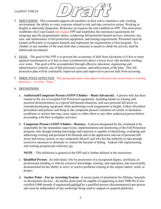 Fall Protection Plan Example Template | PDF