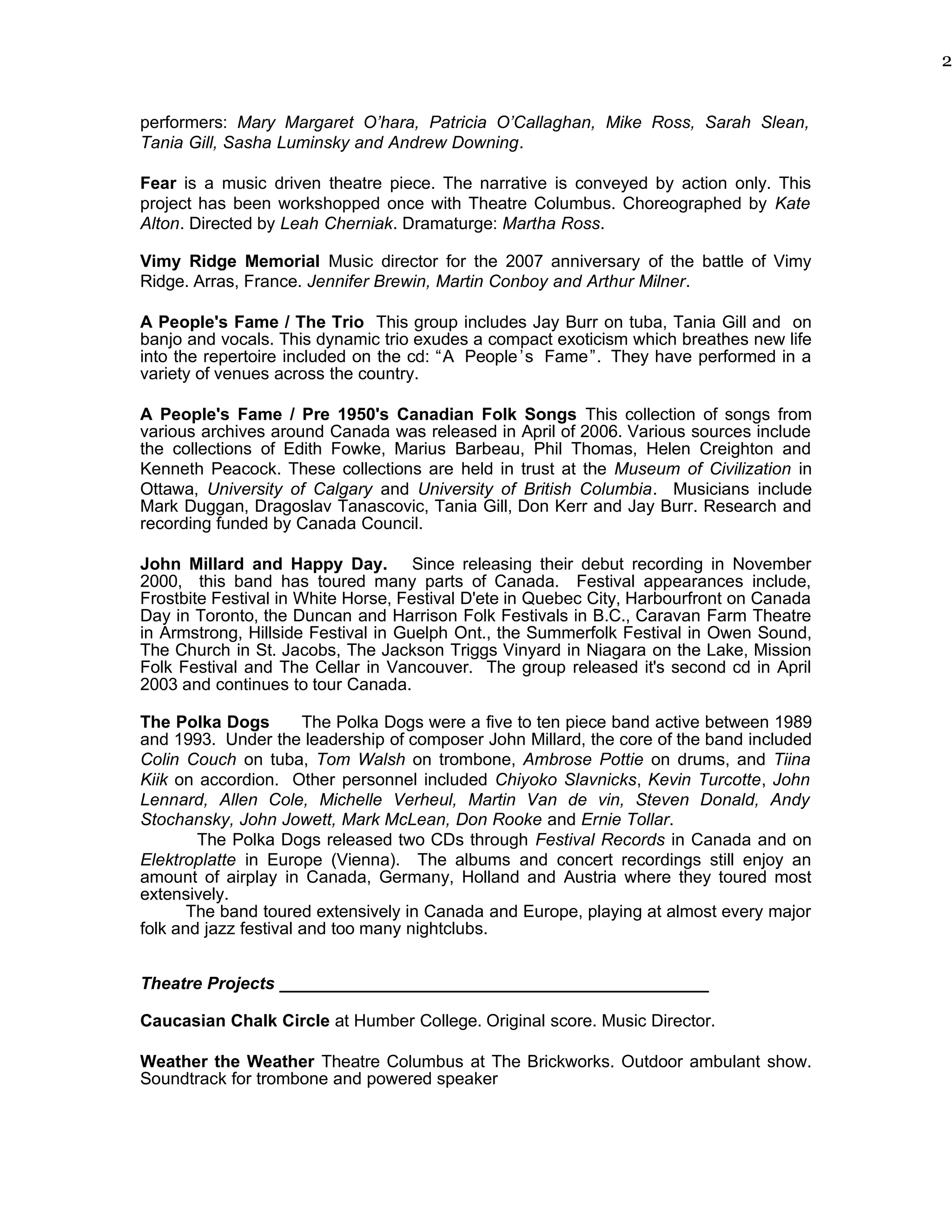John's Resume February 2015 | DOC