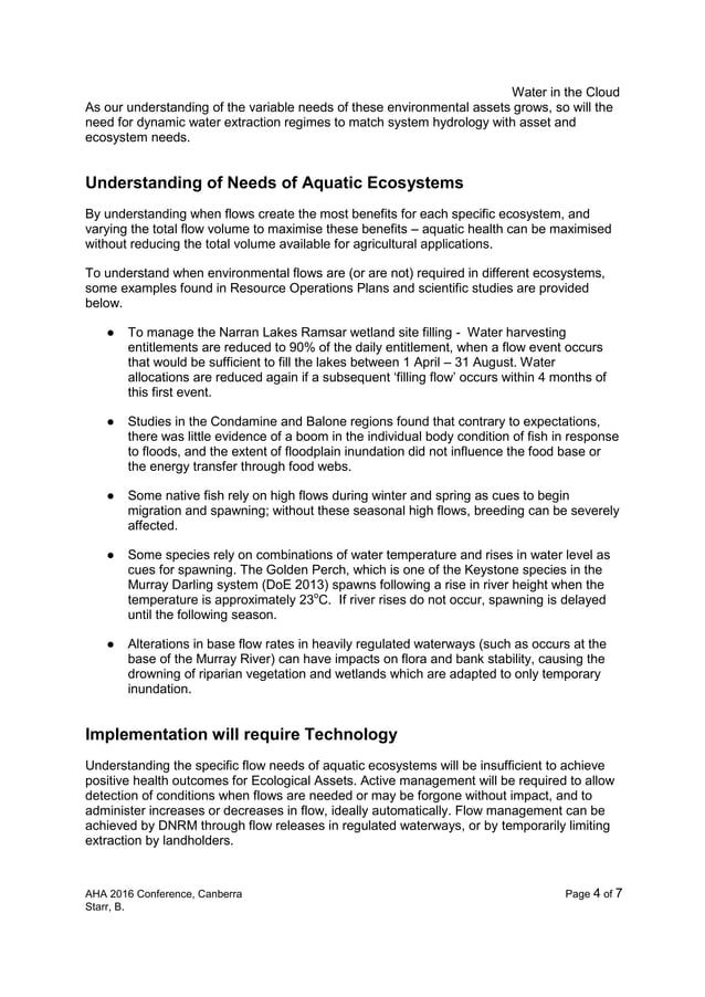 Ben Starr_AHA Paper_Final | PDF | Agriculture | Industries
