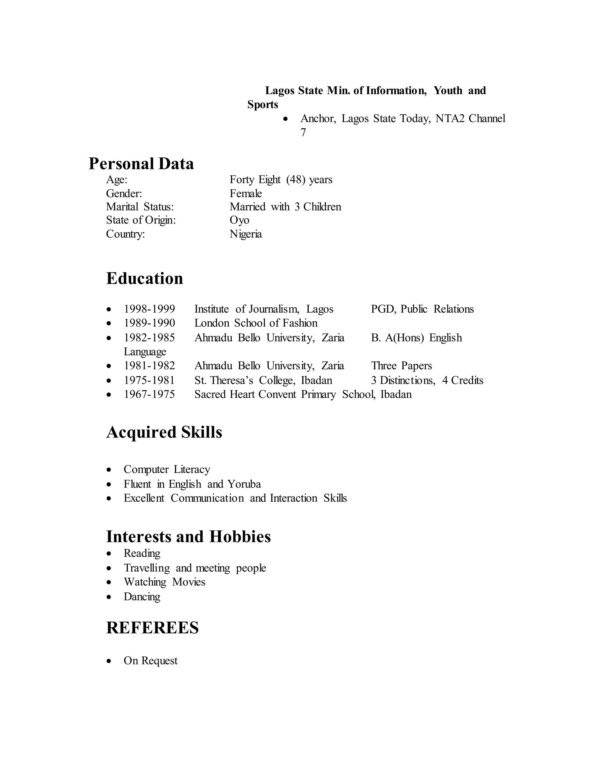 Tinu Sanya CV v2 (3) (1) | PDF