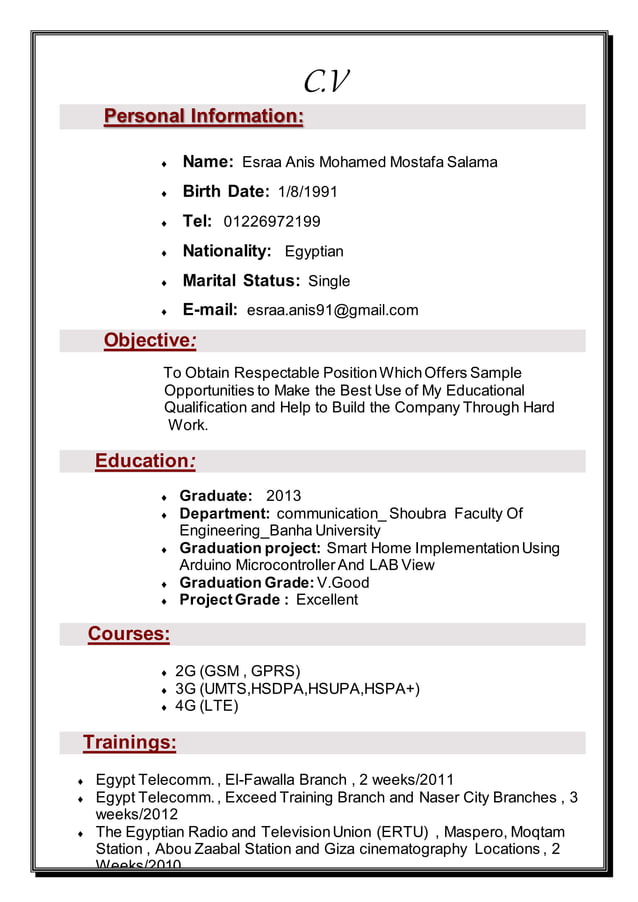 Esraa Anis Mohamed | DOCX | Internet | Computing