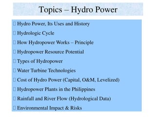 Introduction to hydropower and its working mechanism | PPT