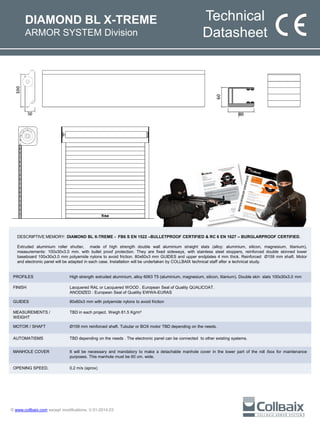 Kreativa Group - Collbaix Armor Technical Specs | PDF