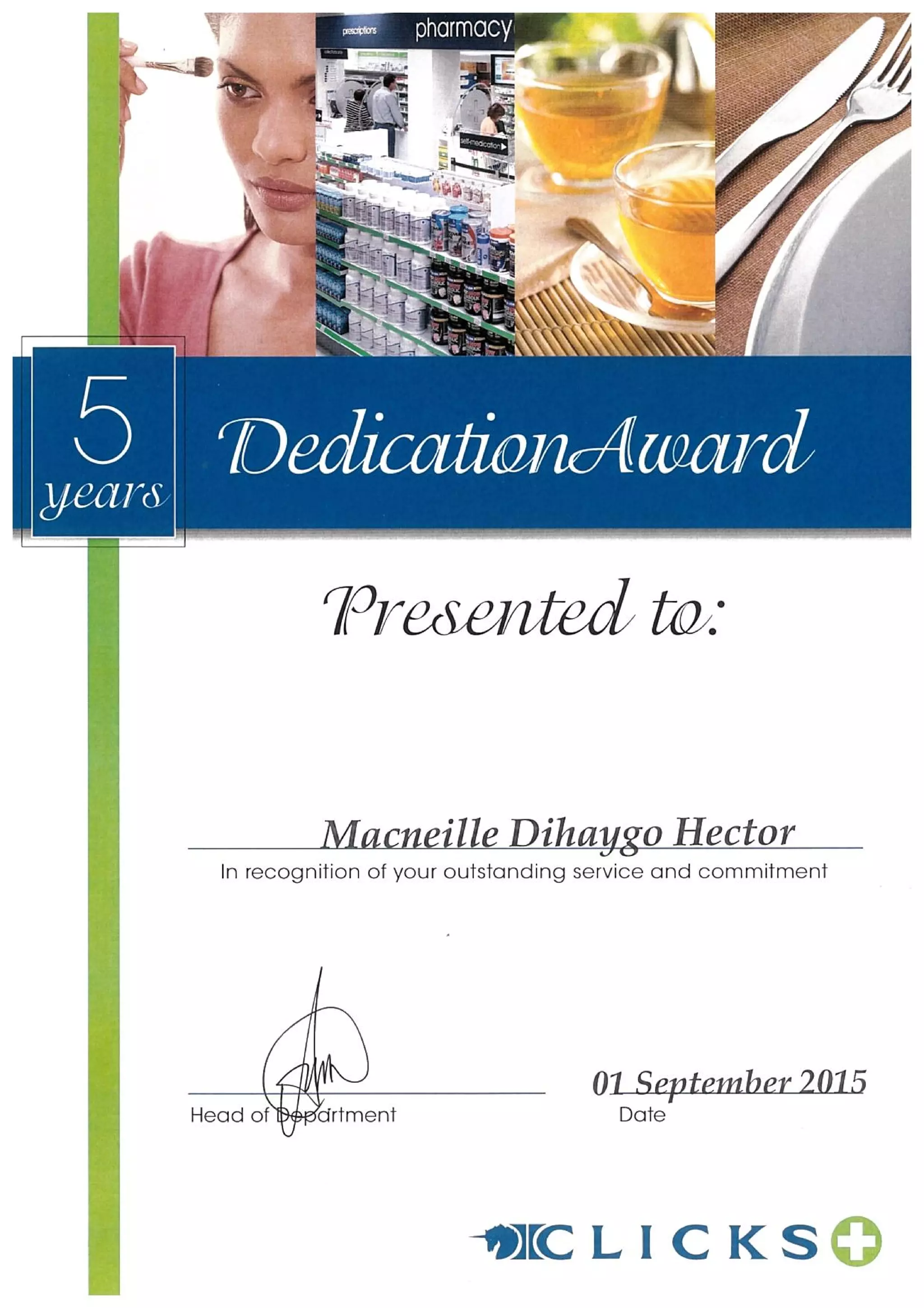 Dedication award | PDF