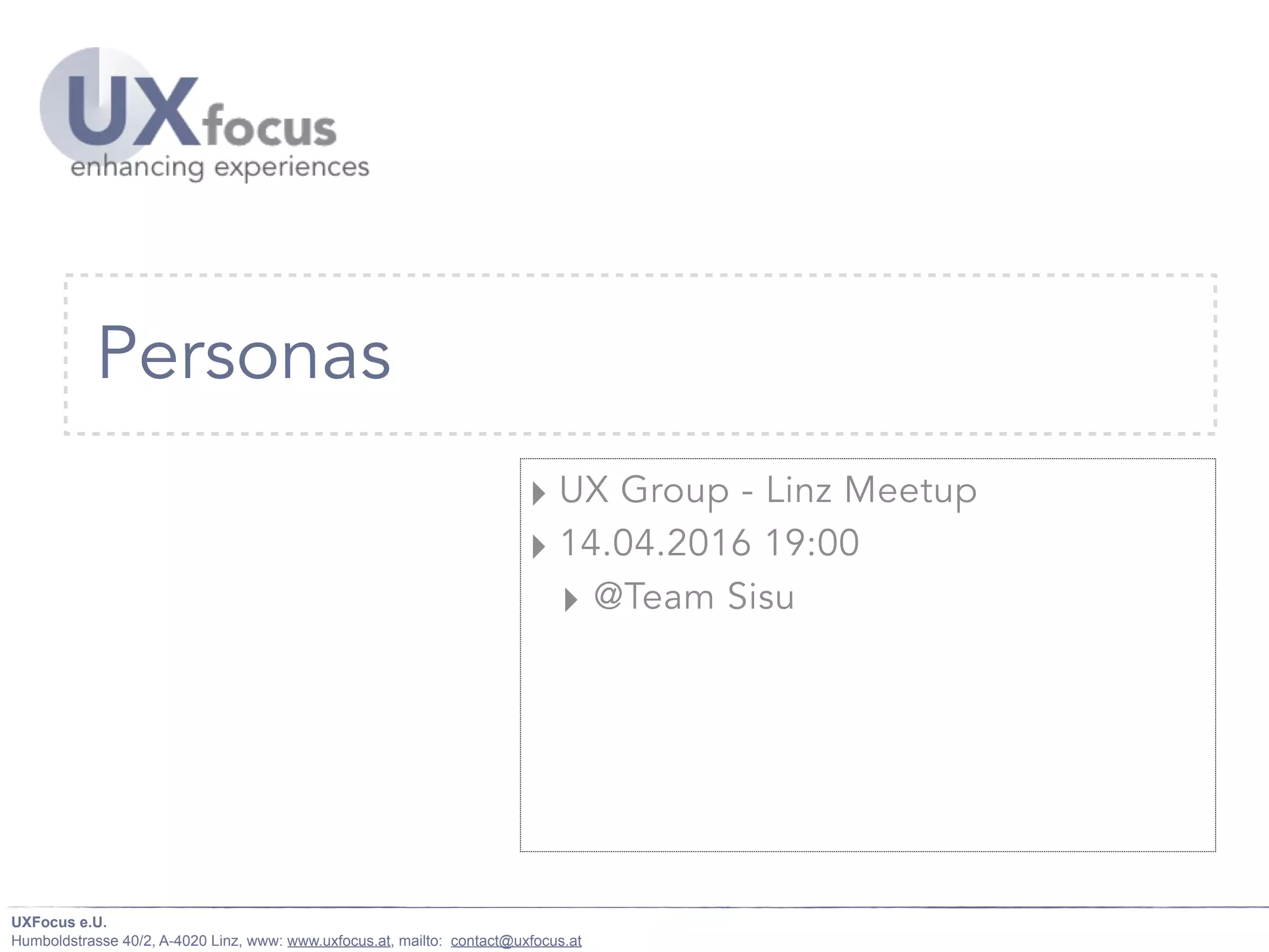 Personas | PPT