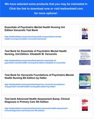 Varcarolis’s Canadian Psychiatric Mental Health Nursing, Canadian ...