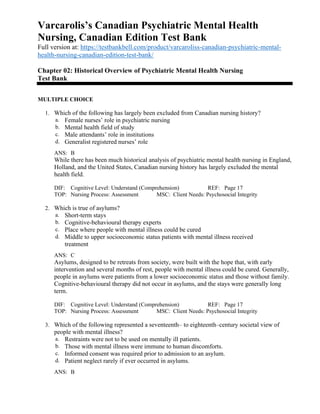 Varcarolis’s Canadian Psychiatric Mental Health Nursing, Canadian ...