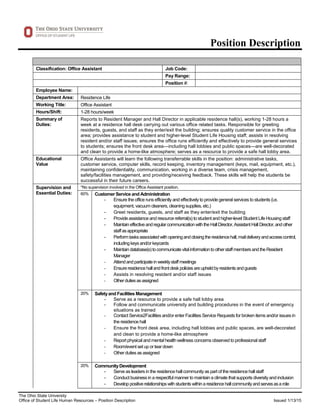 oa-position-description-final | PDF | Undergraduate Education | College ...