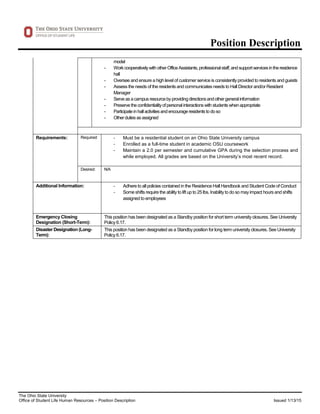oa-position-description-final | PDF | Undergraduate Education | College ...