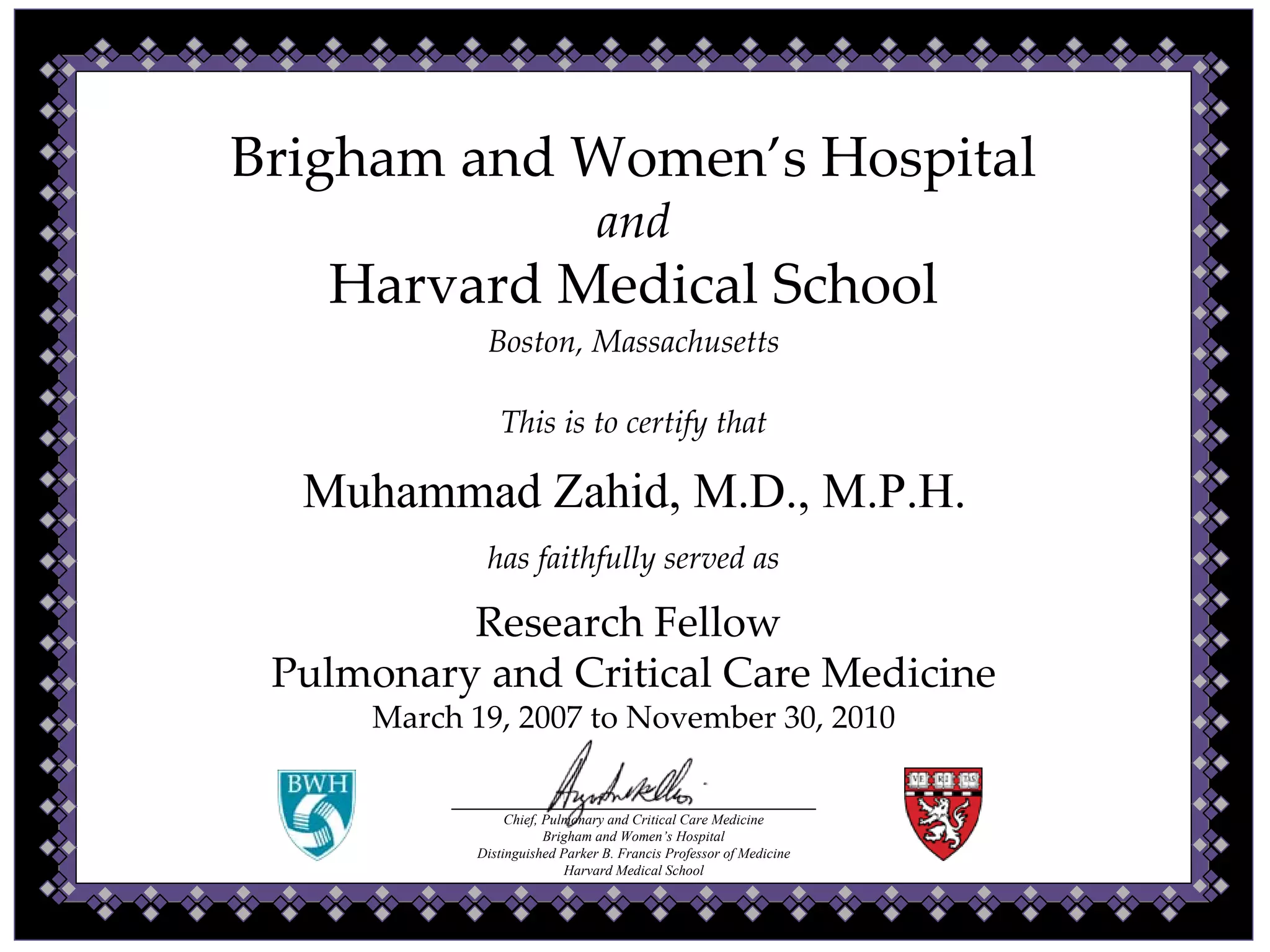 Research Fellow Diploma | PDF