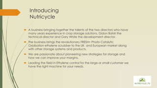 NUTRICYCLE FRESH CUT FLOWER STORAGE SOLUTIONS Mk 11 | PPT