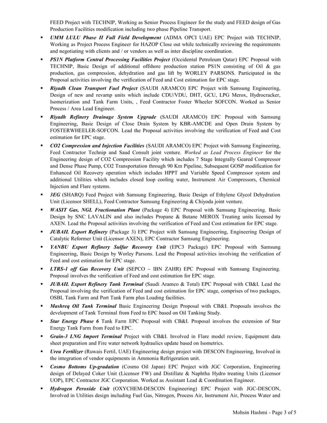 Mohsin Hashmi_Resume | DOC | Civil Engineering Industry | Industries