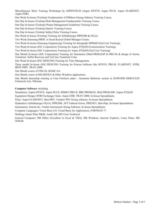 Mohsin Hashmi_Resume | DOC | Civil Engineering Industry | Industries